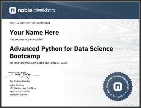 Advanced Python Data Science Bootcamp In Nyc Or Online