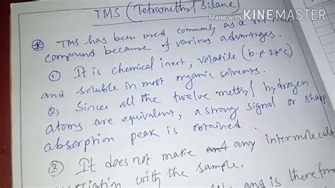 Tmstetramethyl Silane Advantagescsir Net Youtube