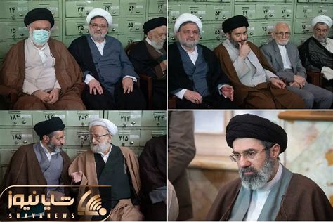 عکس سید مجتبی، سید مصطفی، سید میثم و سید مسعود چهار پسر رهبر انقلاب در یک مراسم