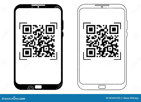 Mobile Phone Scan Qr Code Reader Applecation Technology Concept