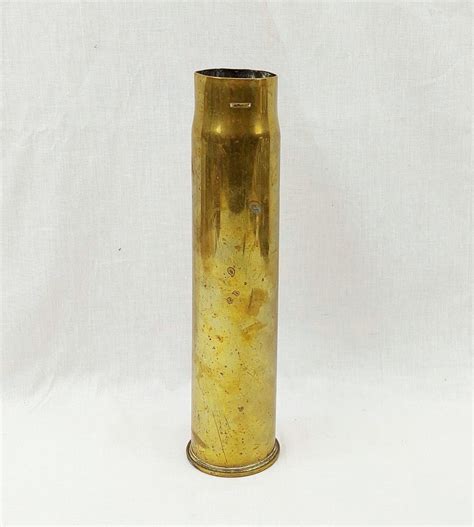 British 1939 Royal Navy 6 Pounder Shell Case Sally Antiques