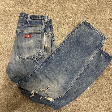 Dickies Blue Jean Work Pants Depop