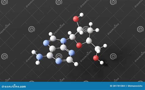 Cordycepin Molecule Molecular Structure Derivative Nucleoside