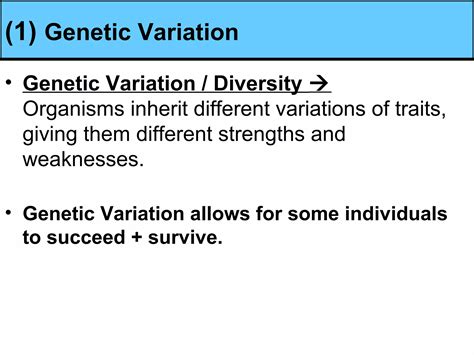 Biology Unit 7 Notes Evolution And Natural Selection Ppt
