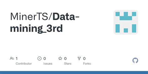 Github Minertsdata Mining3rd