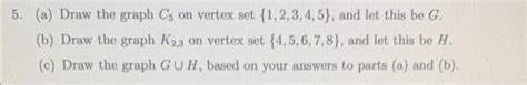 Solved A Draw The Graph C On Vertex Set Chegg