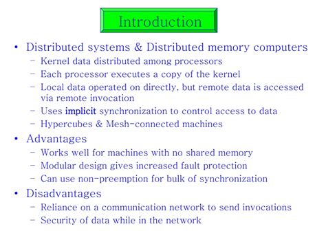 Ppt Shared Memory Multiprocessor Kernel Communication Powerpoint