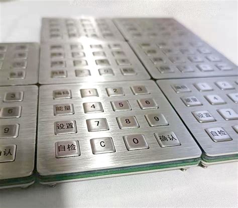 16 Keys Industrial Stainless Steel Keypads Ronghua