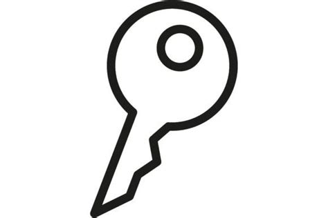 Room Key Line Icon Password Clue Safe Graphic By Pchvector