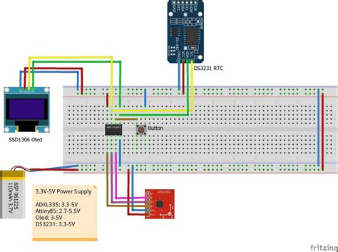 Breadboard Watch Using Attiny 85, DS 3231 Real Time Clock, a Push Button and the Arduino IDE : 4 ...