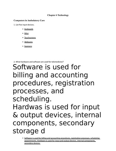 Week 3 Moa 115 Worksheet Assignment Chapter 6 Technology Computers In