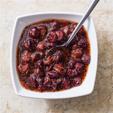 Dried Cherry Mostarda Cooks Illustrated Recipes Dried Cherries Cooking