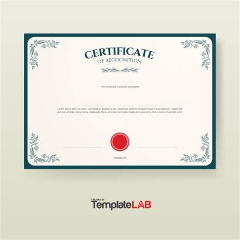 18 Printable Certificate Of Recognition Templates Free Templatelab