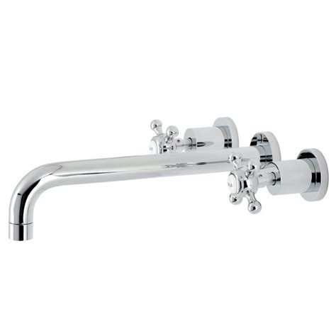 Kingston Brass Metropolitan Double Handle Wall Mounted Roman Tub Faucet