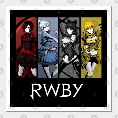 Ruby Weiss Blake Yang American Adventure Anime Rwby Characters By Shirleyedwardart Rwby