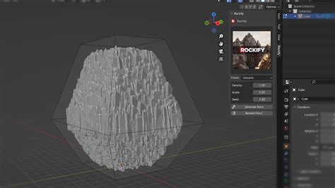 Rockify Rock Generator Plugin For Blender Superhive Formerly