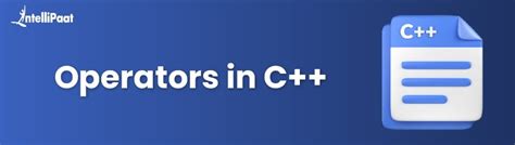 Operators In C Intellipaat