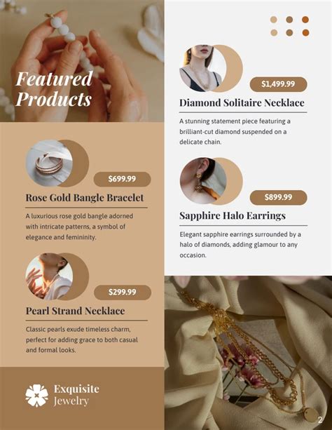 Modern Jewellery Catalog Template Venngage