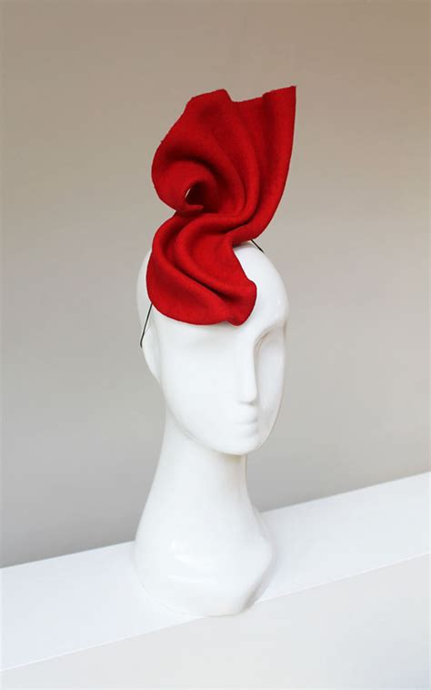 Architectural Hat In Red Felt Behance