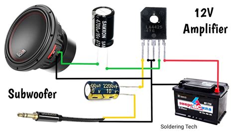 I Made A Very Strong Amplifier For Subwoofer Only With 3 Components