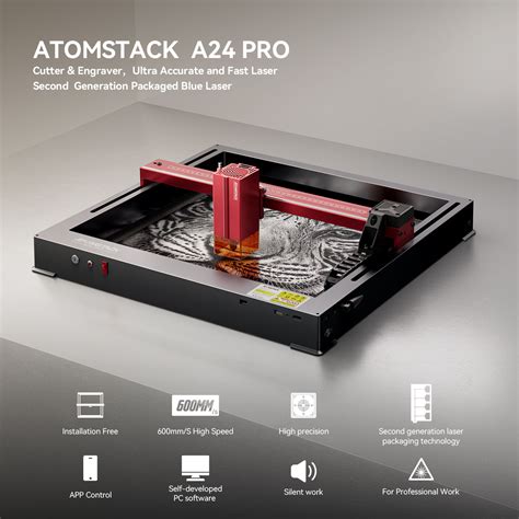 Atomstack A24 Pro Optical Power 24w Unibody Frame Laser Engraver