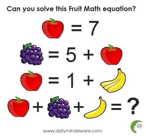 Are You A Genuis Can You Solve This Fruit Maths Jokes Etc Nigeria