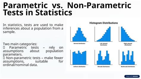 Parametric Vs Non Parametric Tests In Statisticspptx
