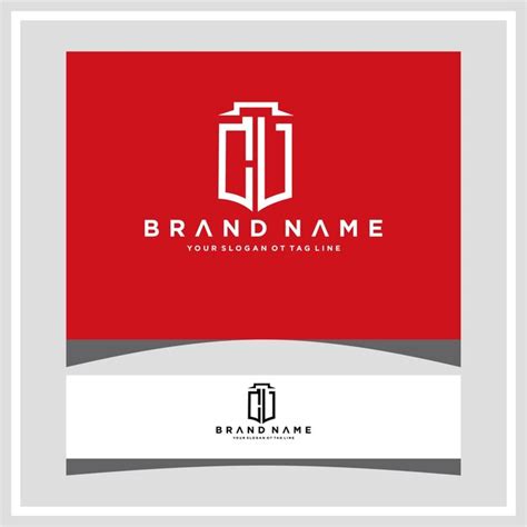 Premium Vector Modern Unique Cu Letter Logo Design Templete