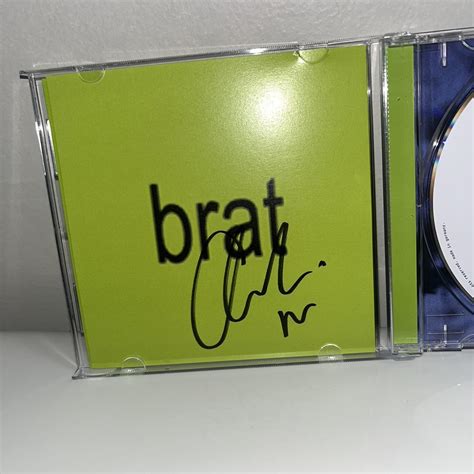 Charli Xcx Brat Signed Cd Autographed Insert Depop