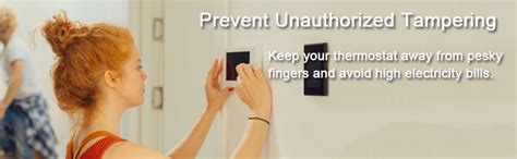 Large Universal Thermostat Lock Box With Combination Lock Clear Thermostat Guard For Wall Fits