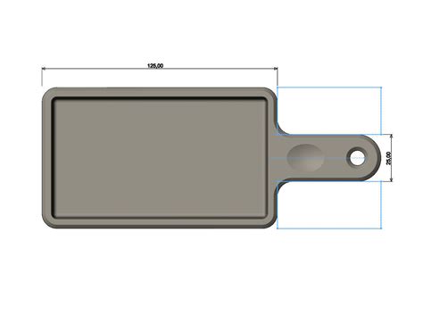 Rectangular Serving Bowl With Handle 3d Model 3d Printable Cgtrader