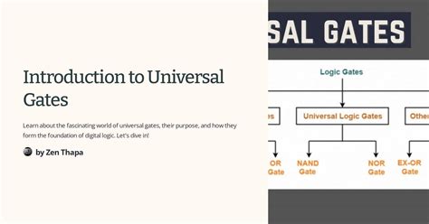 Introduction To Universal Gates