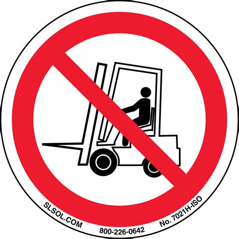 Do Not Use Forklift Safety Label 2 Diameter