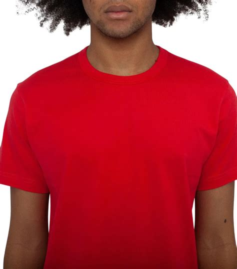 Cdg Shirt Rear Logo T Shirt Red Somewhere®