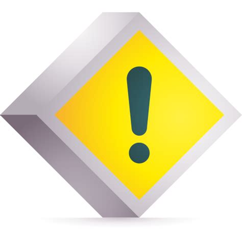Caution 3d Toy Gradient Icon