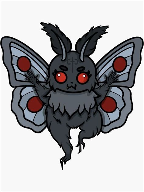 Chibi Mothman Sticker For Sale By Crypticcult Mothman Cute