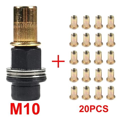 21 Uds 1 Pieza Tuerca De Remache Manual Accesorio De Herramienta De