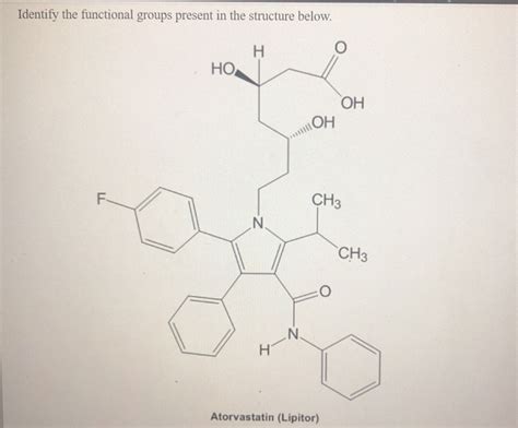 Solved Identify The Functional Groups Present In The