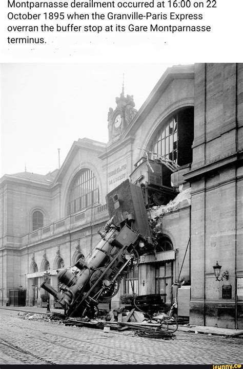 Montparnasse Derailment Occurred At On 22 October 1895 When The
