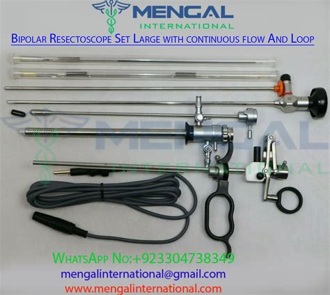 Bipolar Resectoscope Set Large With Continuous Flow And Loop Mengal