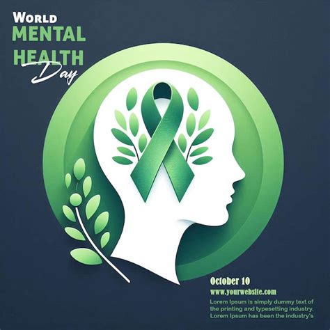 Poster Design Of World Mental Health Day Empower Your Mind Premium Ai