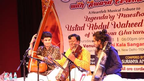 Padmashree Ustad Moinuddin Khan And Momin Khan Duet Sarangi Raag Mishra Pilu Surmala 2023