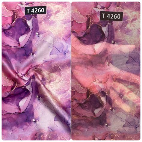 Combo Print Modal Satin Organza The Wardrobe Fabrics