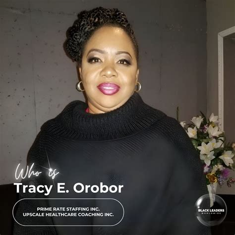Black Leaders Worldwide™ On Linkedin Who Is Tracy E Orobor Bpa Mha Ger Tracy Orobor Is A