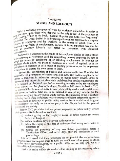 Labour Law Strikes And Lock Out Pdf