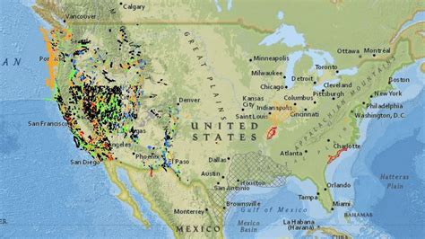 San Andreas Fault World Map