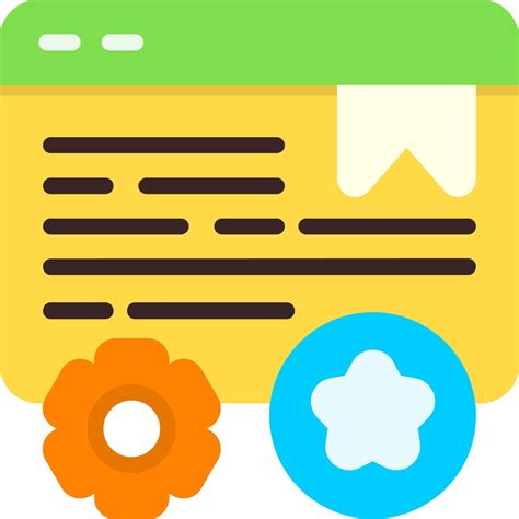 Schema Markup Flat Element Style 58356874 Vector Art At Vecteezy