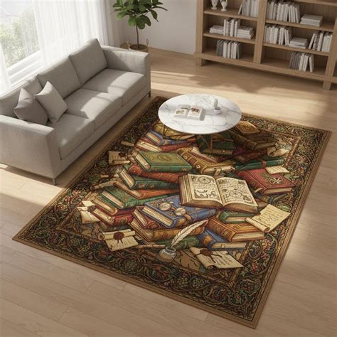 Bookish Decor Rug Bibliophile T Literary Home Rug Reading Corner