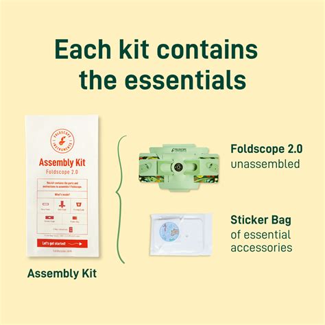 Basic Classroom Kit 20 20 Foldscope 20 Paper Microscopes