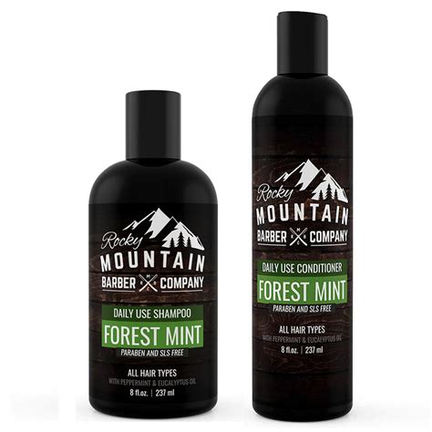 Forest Mint Shampoo And Conditioner Bundle Rocky Mountain Barber Company